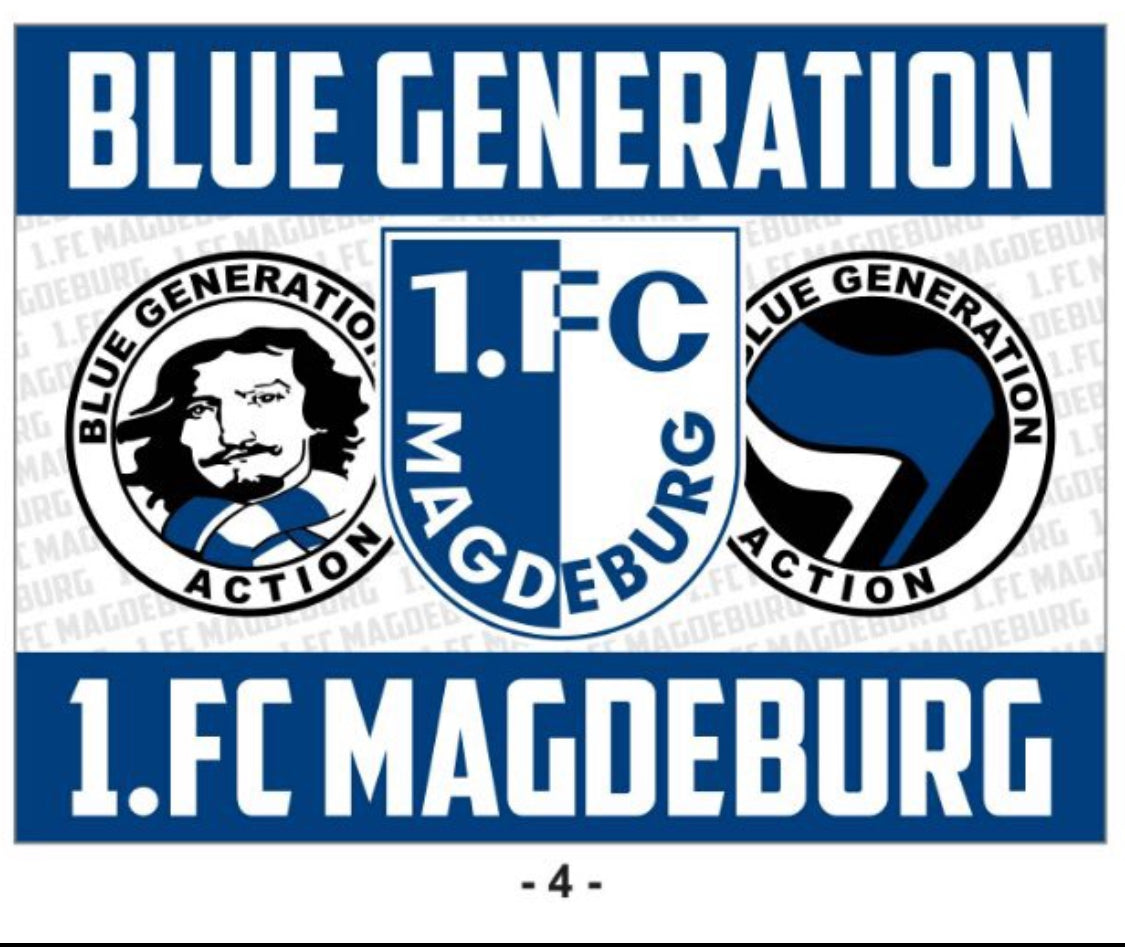 1. FC Magdeburg - flagge - 1,5 x 1 m – Ultras Schal