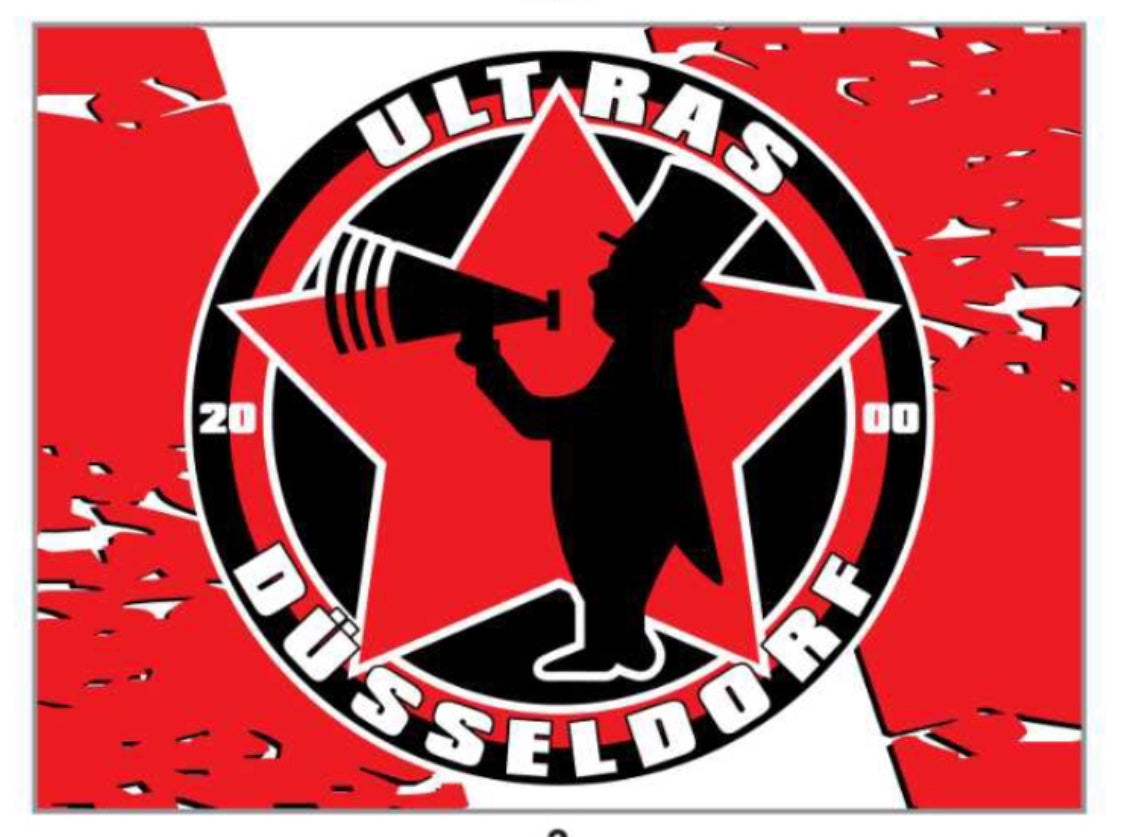 Fortuna Düsseldorf - flagge - 1,5 x 1 m – Ultras Schal