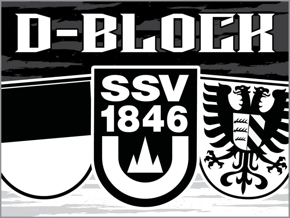 SSV Ulm 1846 - flagge - 1,5 x 1 m – Ultras Schal