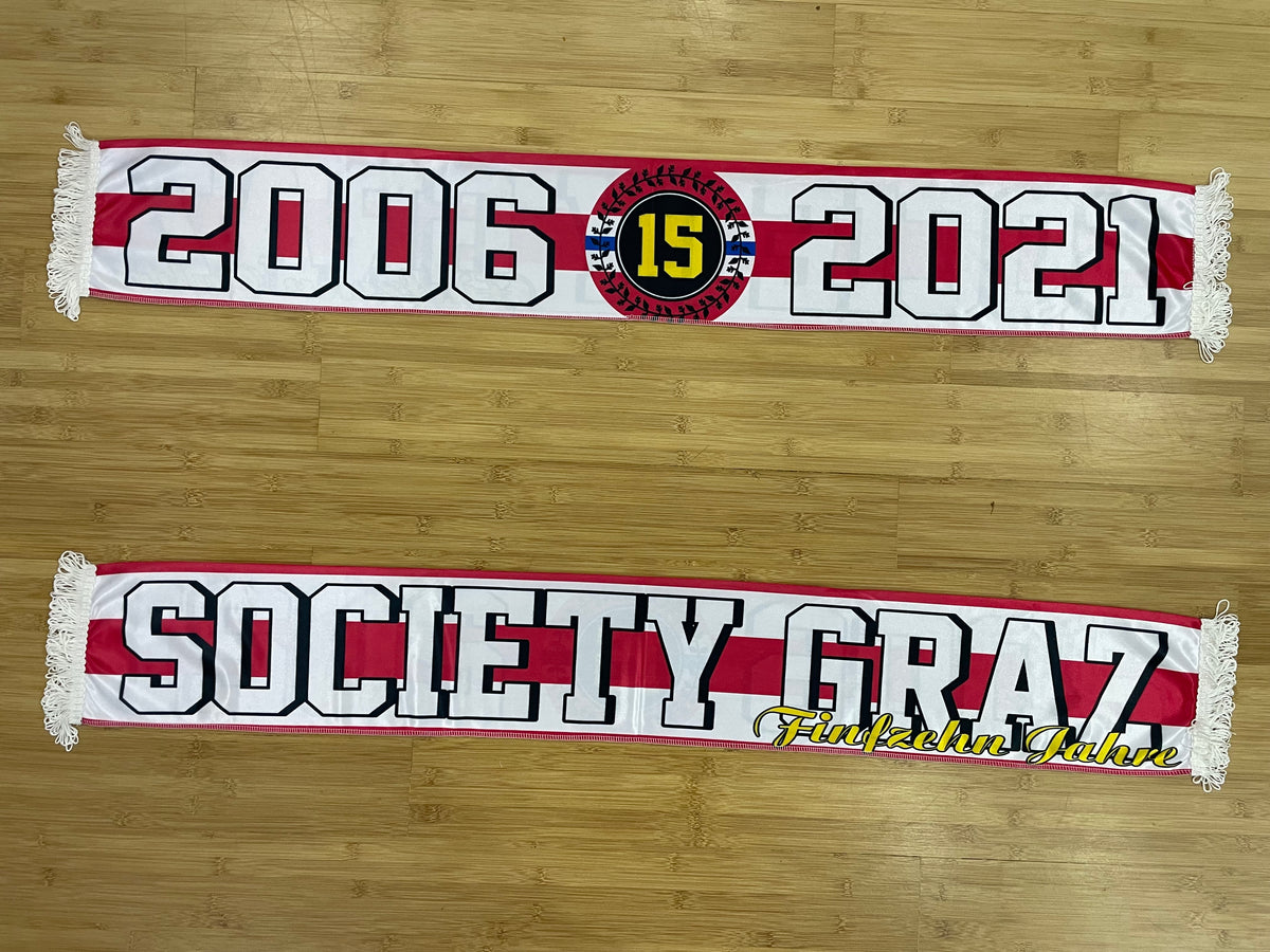 Grazer AK - 2 - SOCIETY GRAZ 2006-2021 – Ultras Schal