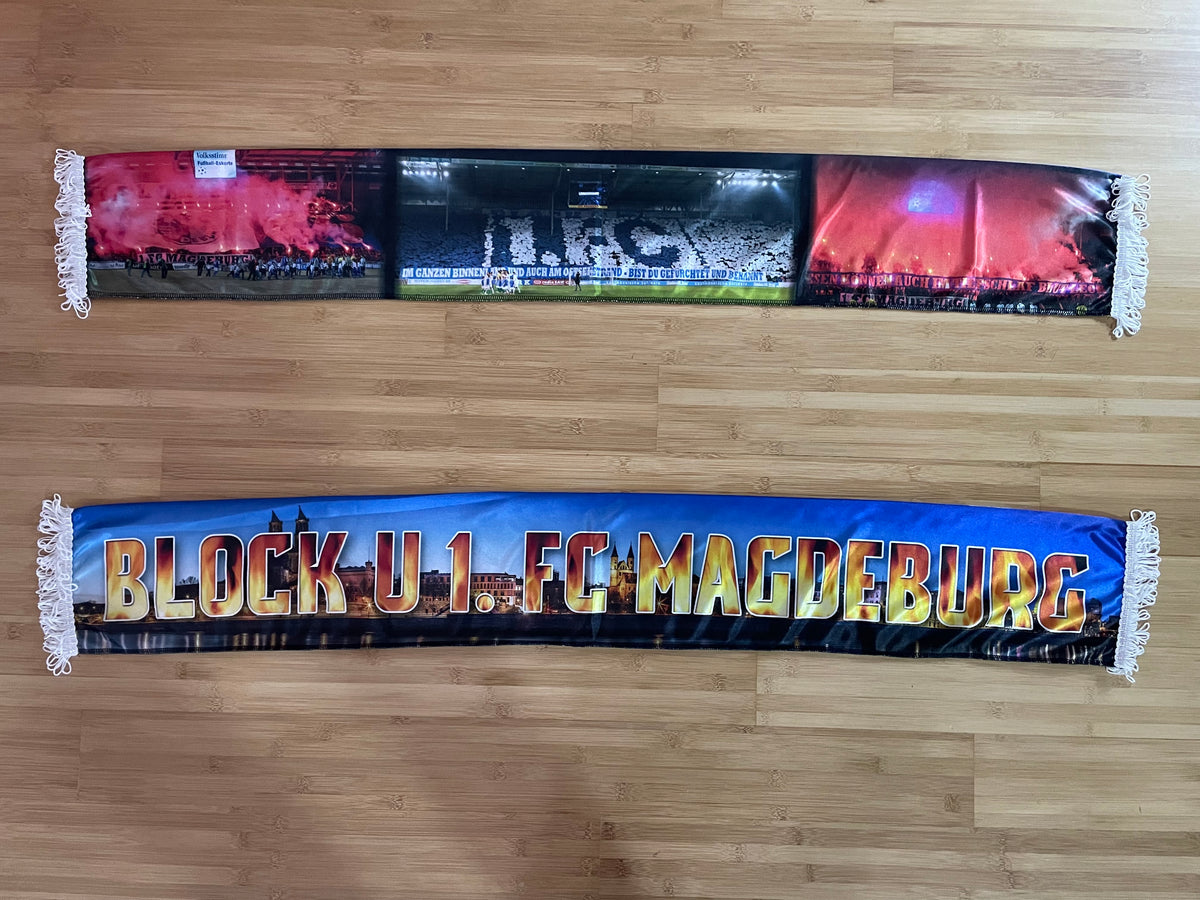 1. FC Magdeburg - 04 - BLOCK U MAGDEBURG – Ultras Schal