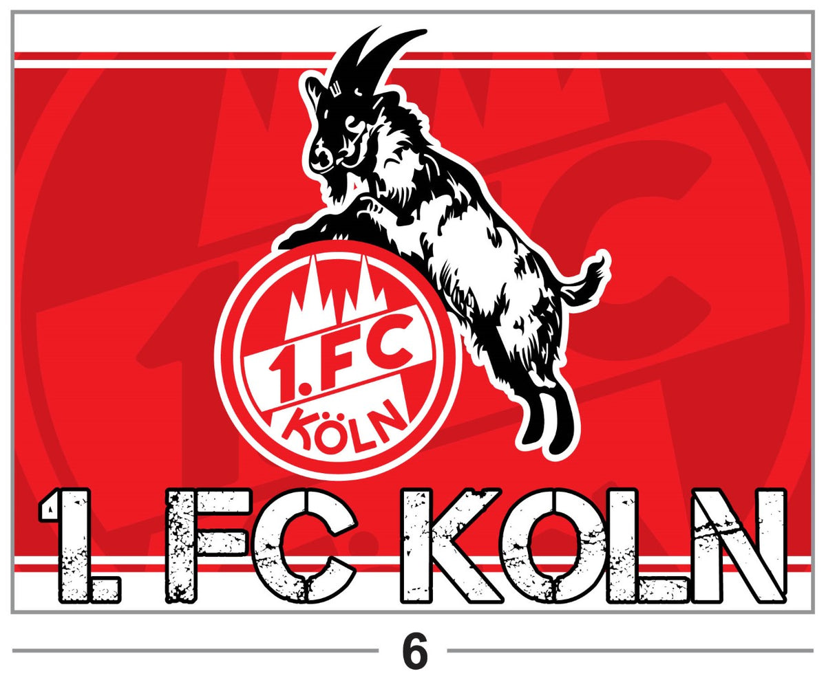 1. FC Köln - FLAGGE - 1.5 x 1 m – Ultras Schal