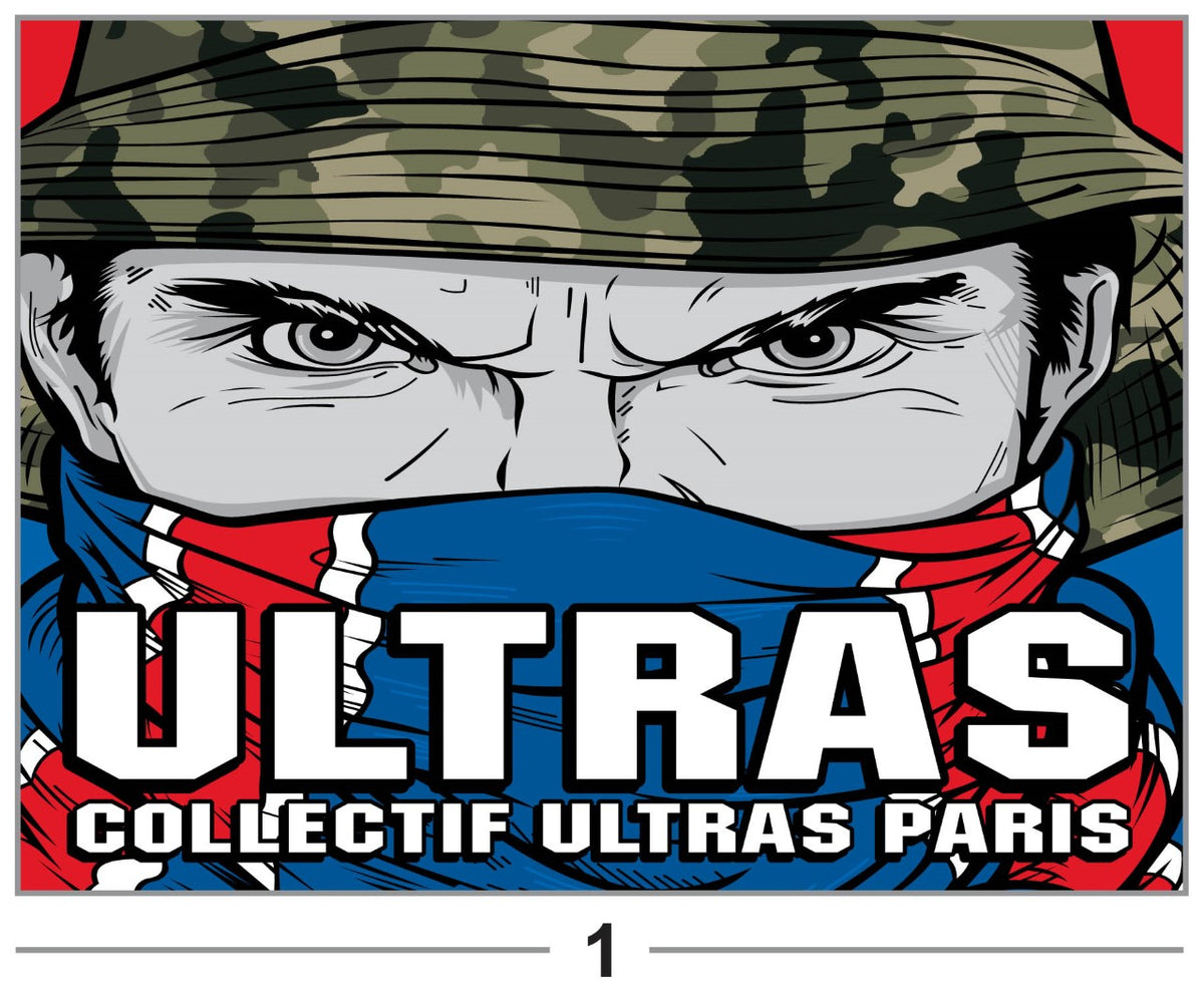 PSG - DRAPEAU - 1,5 x 1 m – Ultras Schal