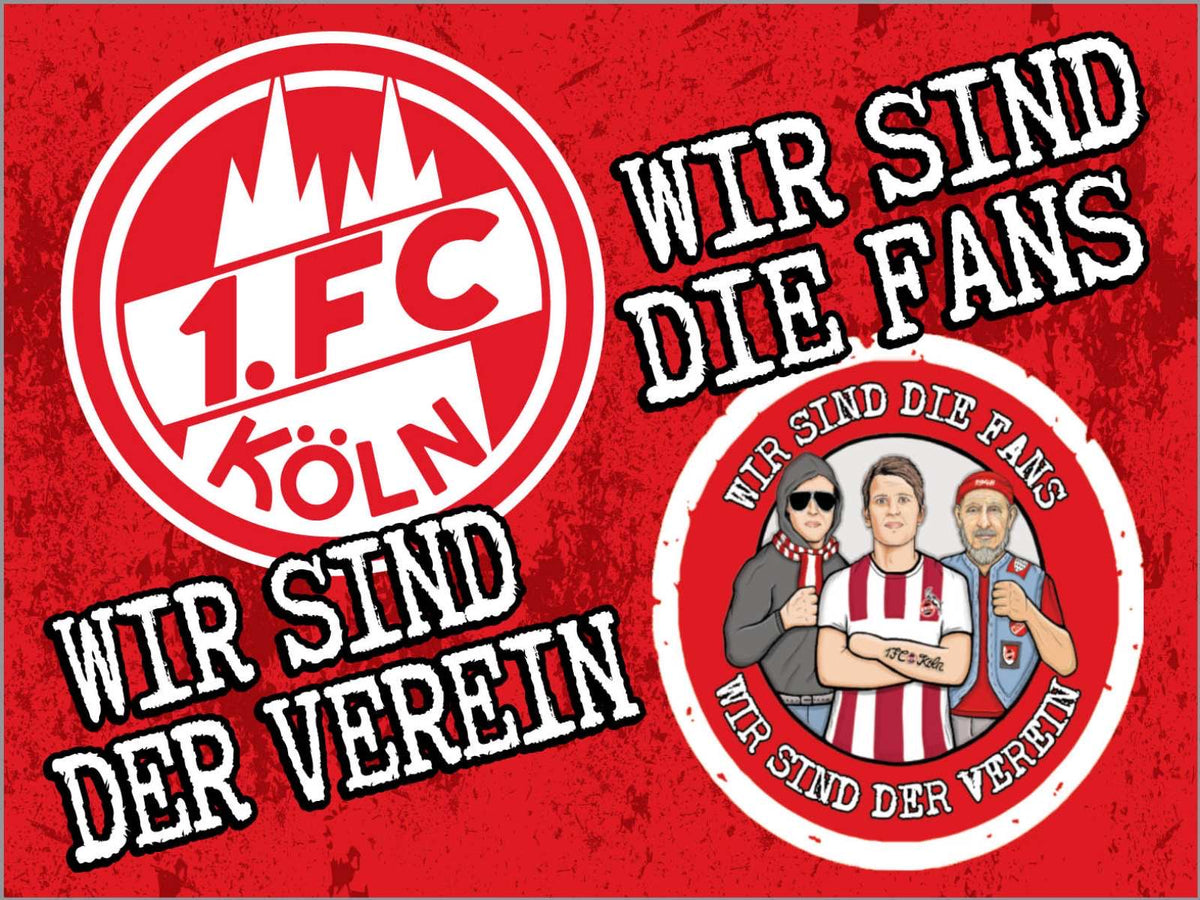 1. FC Köln - FLAGGE - 2 x 1,5 m – Ultras Schal
